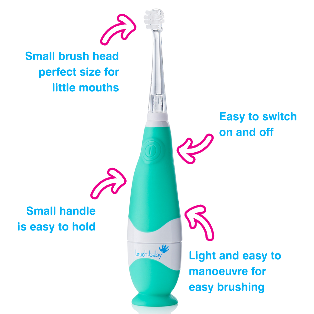 BabySonic Teal Electric Toothbrush | Children's Electric Toothbrush ...